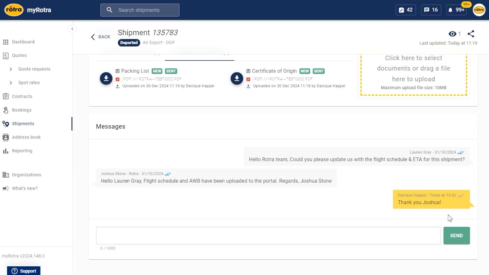 rotraNext, digital air and sea freight | Rotra